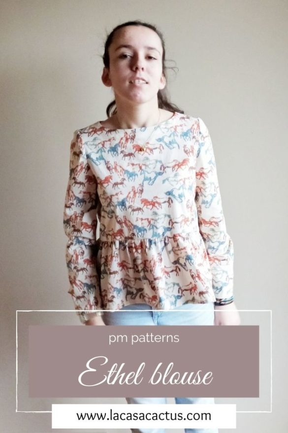 Her Ethel blouse, a pattern by pm-patterns - La Casa Cactus